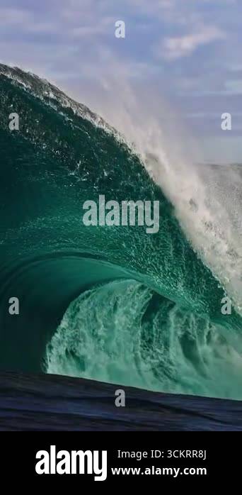 Ocean waves are a mesmerizing sight, their turquoise waters rising and ...