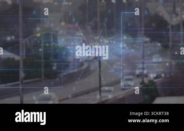 Holographic data network forming over highway pulsing node and sending ...