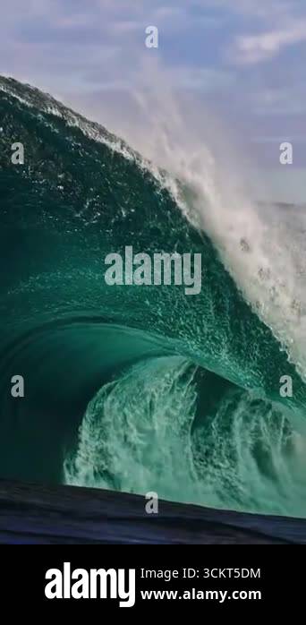 Ocean waves are a mesmerizing sight, their turquoise waters rising and ...