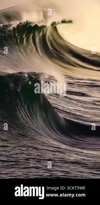Ocean waves are a mesmerizing sight, their turquoise waters rising and ...