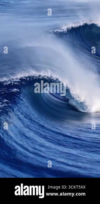 Ocean waves are a mesmerizing sight, their turquoise waters rising and ...