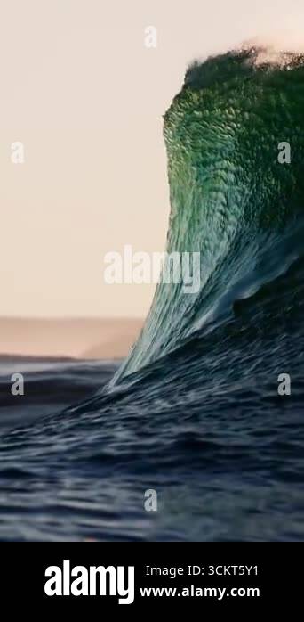 Ocean waves are a mesmerizing sight, their turquoise waters rising and ...