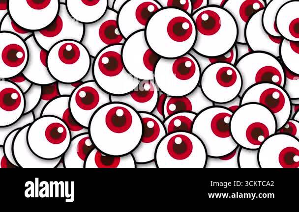 Halloween Red Eyes Transition 4k with Alpha Channel Stock Video Footage ...