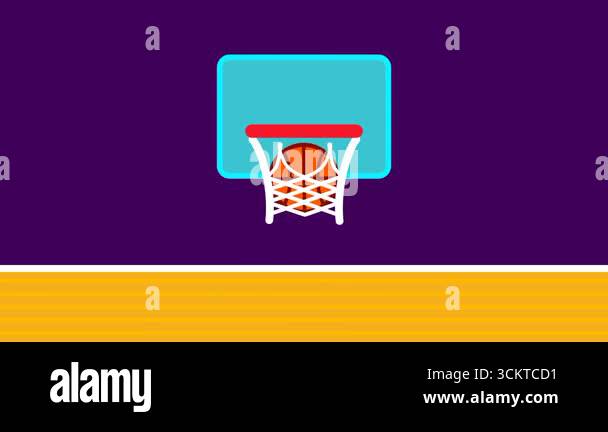 A basketball hovers near the hoop, ready for a perfect throw, testing ...
