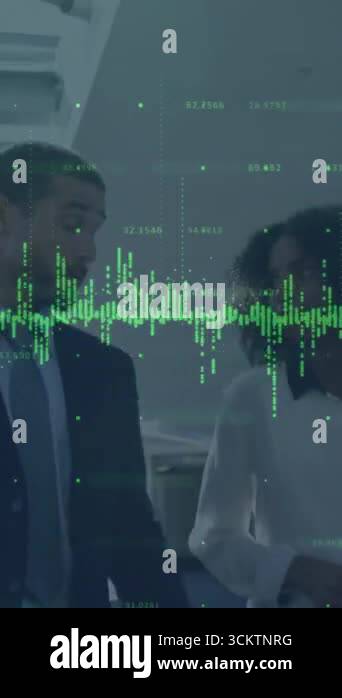Animation of statistics and data processing over rugby players. Global ...