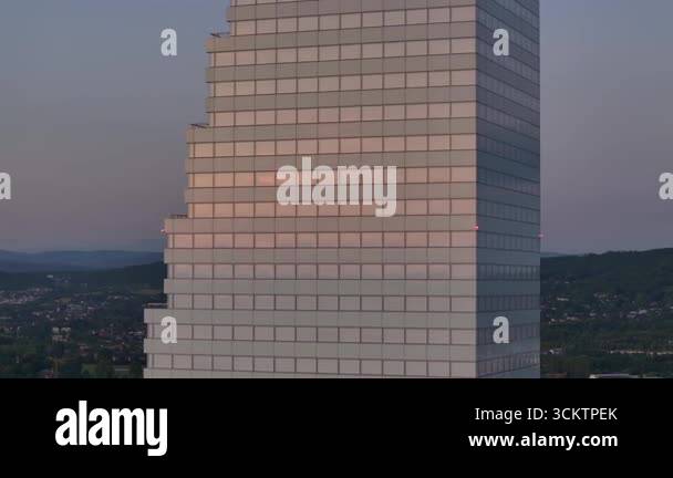Roche Towers in Basel City in Switzerland on Sunrise at Summer Morning ...