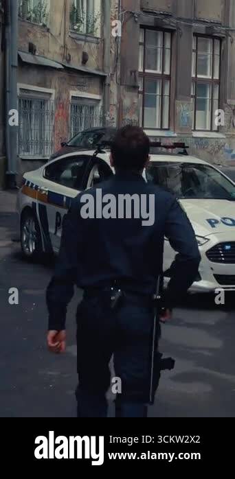 Police officer approaches Stock Videos & Footage - HD and 4K Video ...