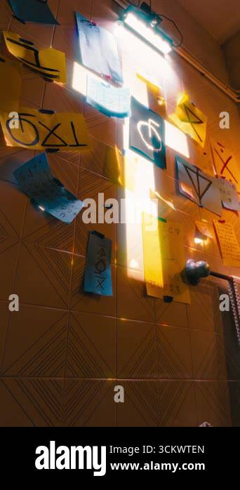 Esoteric Scene With A Cross Made Of Light In The Bathroom Stock Video ...