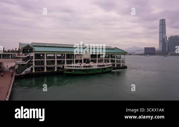 Timelapse clip of the famous Star Ferry boats connecting Hong Kong ...