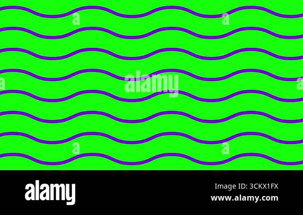 Animated violet wavy lines. Linear purple background. Decorative ...