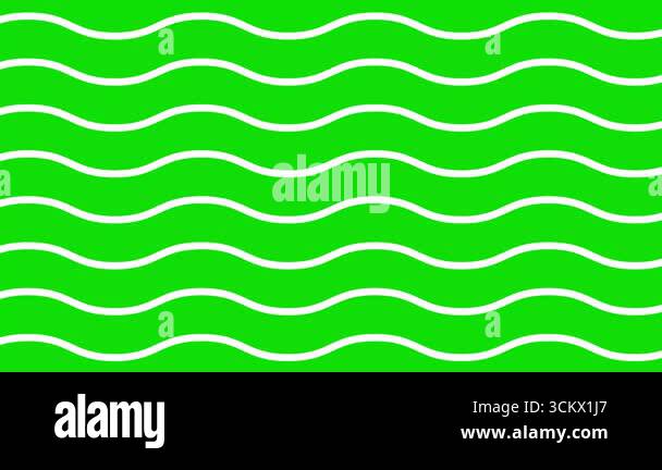Animated white wavy lines. Linear background. Decorative pattern ...
