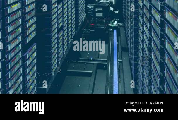 Animation of mathematical equations data processing over computer ...