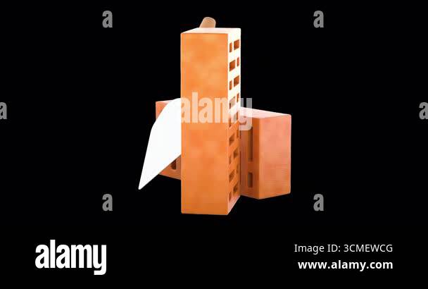 Clay bricks isolated on Stock Videos & Footage - HD and 4K Video Clips ...