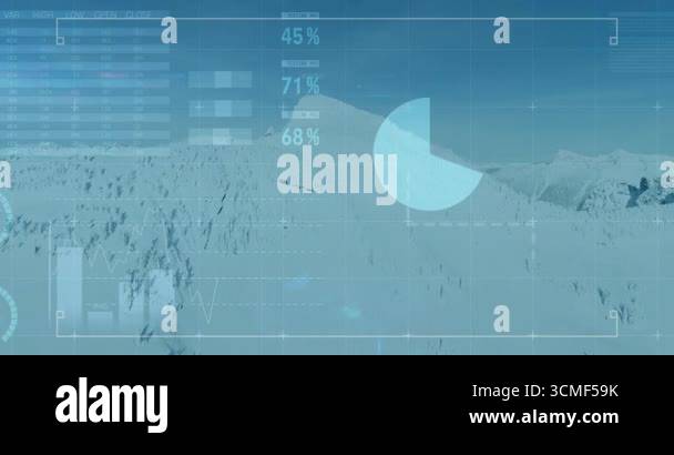 Readout table appearing on snow ridge initiating HUD animating values ...