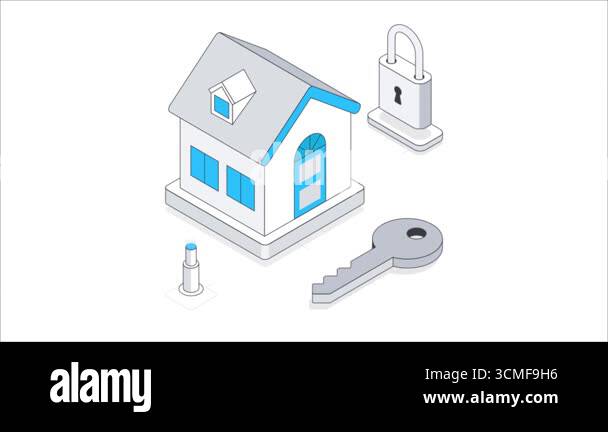 Real estate home isometric Stock Videos & Footage - HD and 4K Video ...