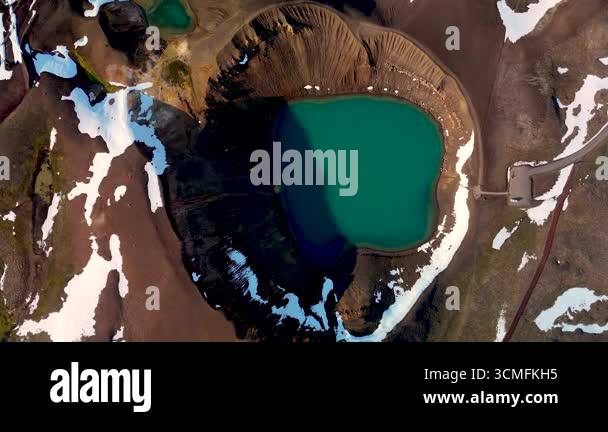 Experience the breathtaking view of Krafla Crater in Iceland ...