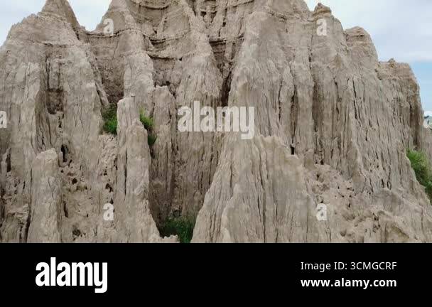 Sohawa Canyon Drone View in Pakistan Capturing Rugged Rock Landscape ...