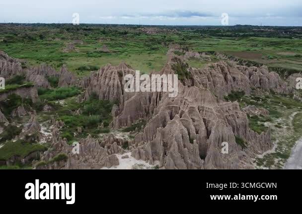 Panoramic Drone View of Hathiya Canyon Sohawa Punjab Pakistan Formed by ...