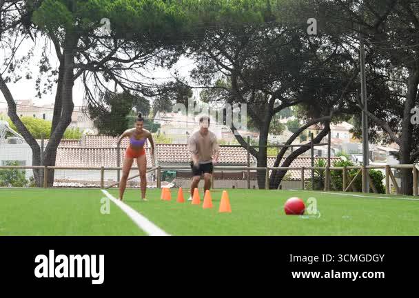 Performing agility drill workout Stock Videos & Footage - HD and 4K ...