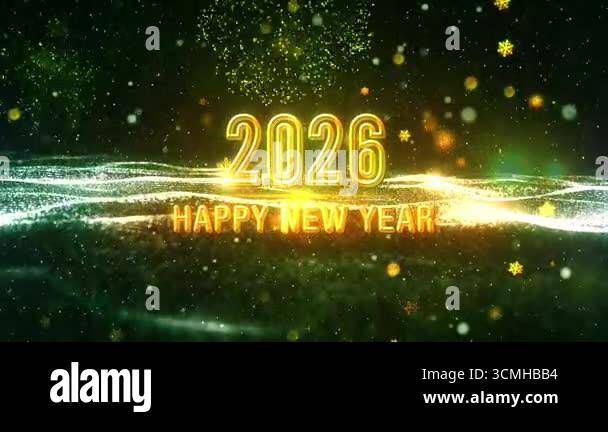 4K, 3840 x 2160 Pixels Resolution, 2026 Happy New Year Wishes ...
