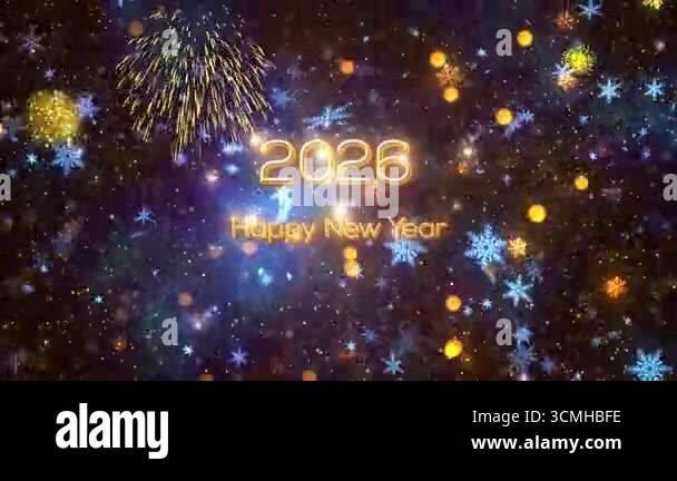 4K, 3840 x 2160 Pixels Resolution, 2026 Happy New Year Wishes ...