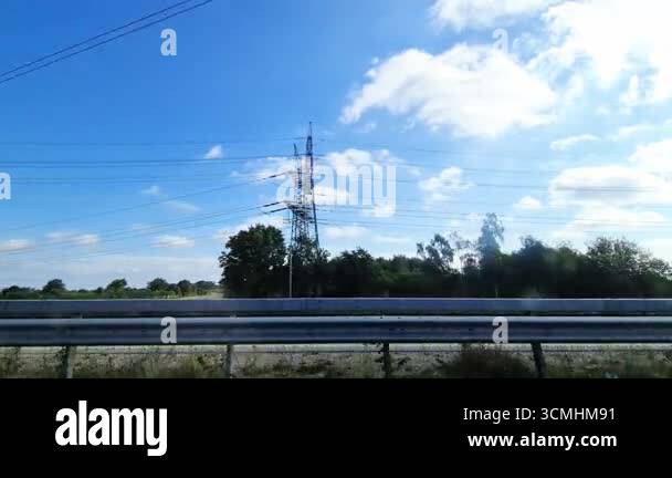 Pylons on the german landscape Stock Videos & Footage - HD and 4K Video ...