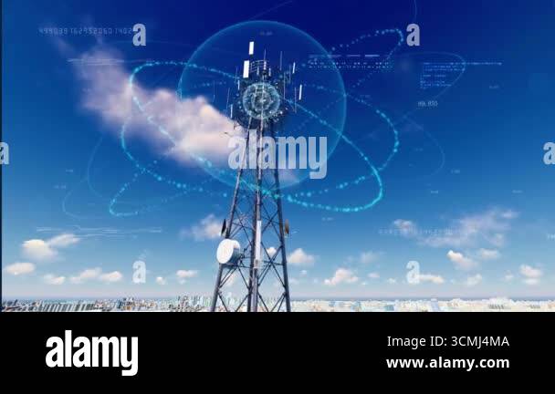5g communication tower wireless Stock Videos & Footage - HD and 4K ...