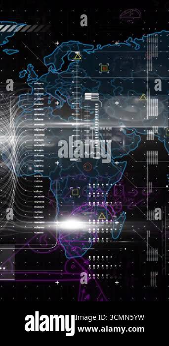 Animation of mathematical equations over interface with data processing ...