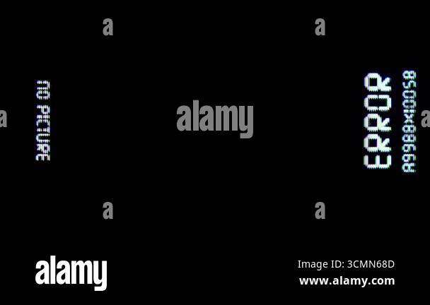 Error Cinematic Film Grain, Static, and Glitch Transition Effects Stock ...