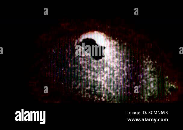 Film Burn Abstract Glitch, Static, and Film Texture Transitions Stock ...