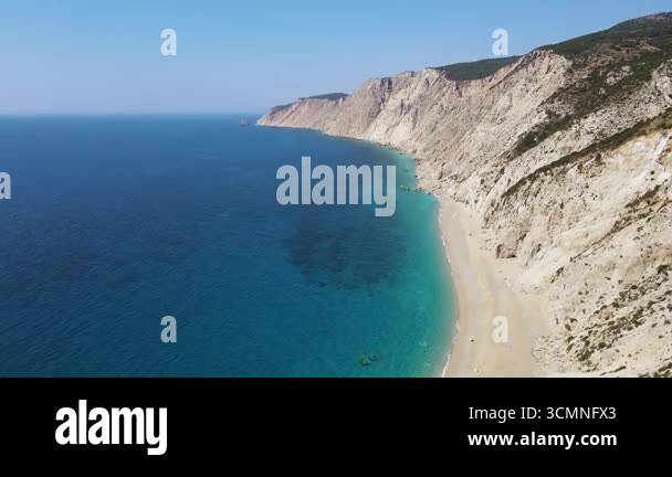 Amazing view of Platia Ammos Beach, Cephalonia, Ionian Islands, Greece ...