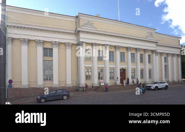 Helsinki, Finland. August 26 2025. external view of the National ...