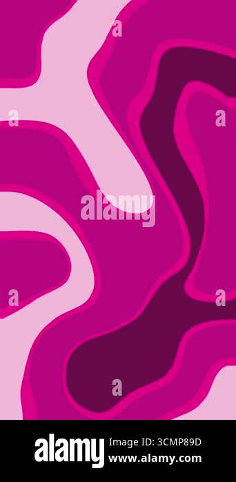 Gradient pink liquid wave animation on vertical screen for nature theme ...