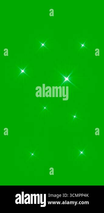 Animation of sparkling stars rotating and disappearing slowly. Glitter ...