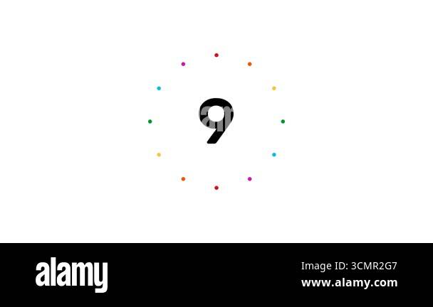 eight number seven icon logo design template Stock Video Footage - Alamy