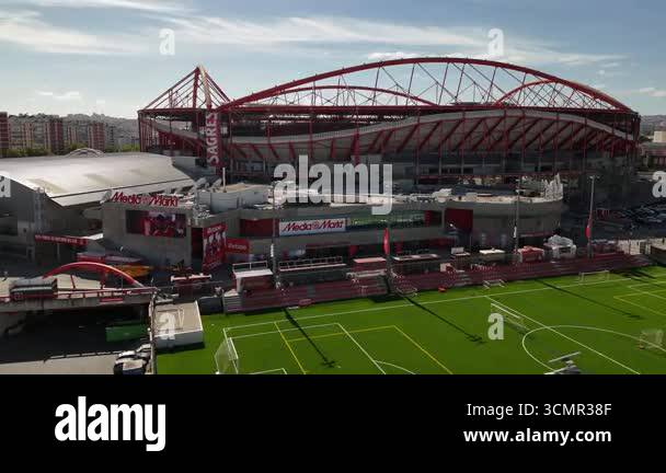 Lisbon, Portugal - August 28, 2025: Aerial drone view of Benfica Lisbon ...