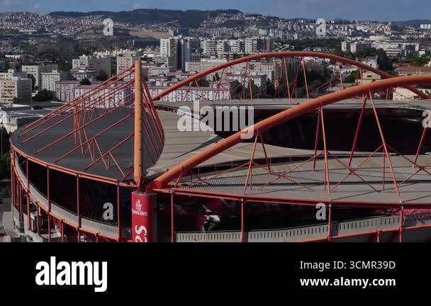 Lisbon, Portugal - August 28, 2025: Aerial drone view of Benfica Lisbon ...