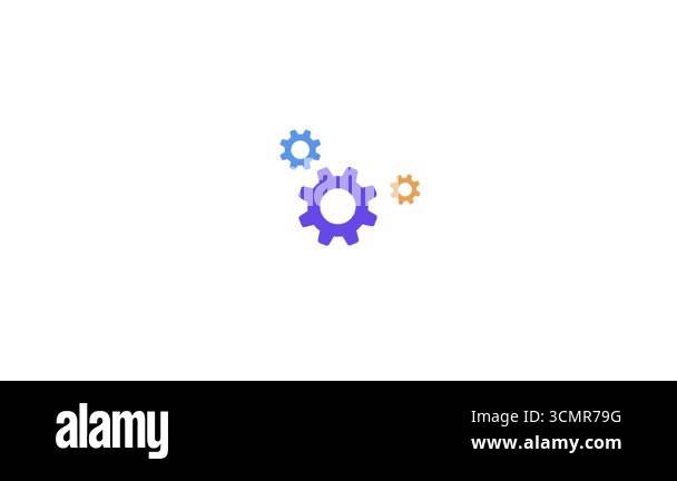 Achieving team goal concept 4k animation. Working on the same task ...