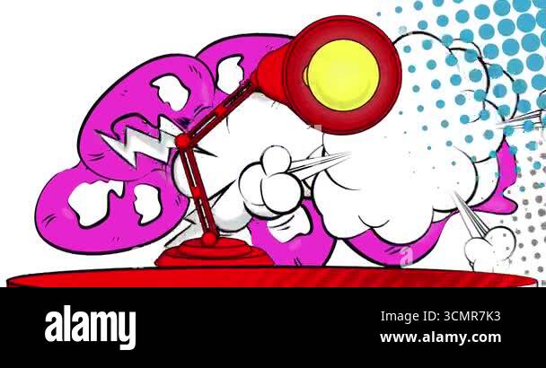 Comic Book Product podium stage animation for presentation with Office ...