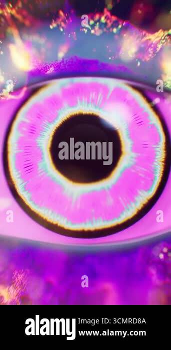 An eye in the dark with vfx particles, 3d rendering Stock Video Footage ...