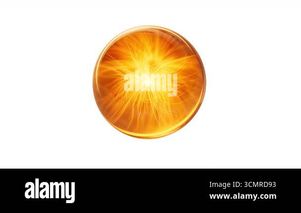 Transparent golden liquid bubble with alpha channel, 3d rendering Stock ...
