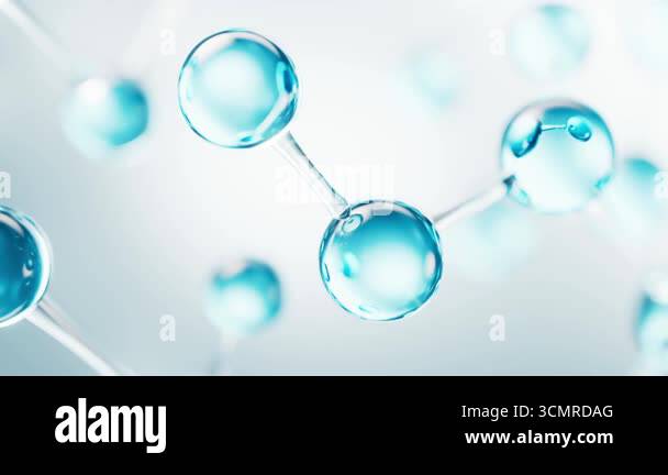 Transparent molecules background, 3d rendering Stock Video Footage - Alamy