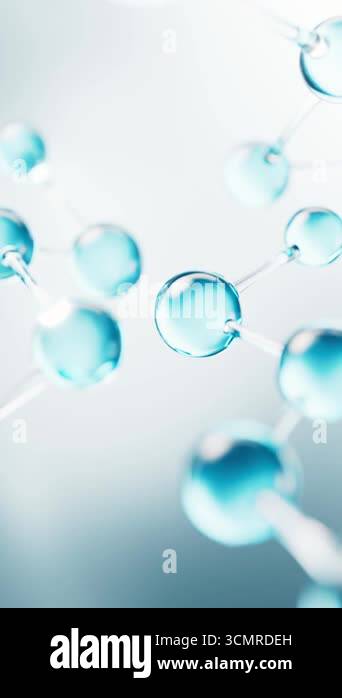 Transparent molecules background, 3d rendering Stock Video Footage - Alamy
