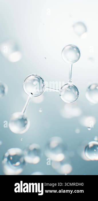 Transparent molecules background, 3d rendering Stock Video Footage - Alamy
