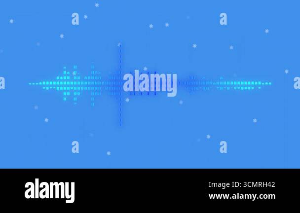 Audio waveform reacting, bars rising and falling mapping audio ...