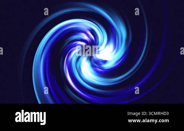Glowing blue and purple light ray abstract twisting tunnel motion, Abstract rotating spiral ...