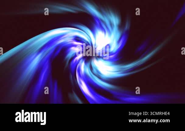 Glowing blue and purple light ray abstract twisting tunnel motion, Abstract rotating spiral ...