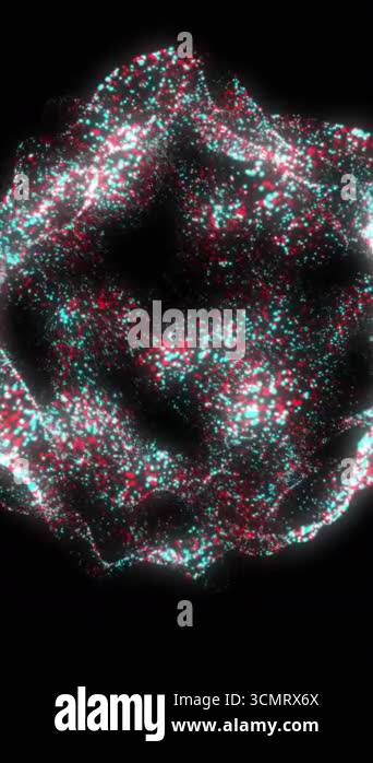 Animation of spinning globe with network of connections. Global artificial intelligence ...