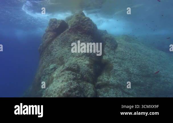 Underwater landscape - Scuba diving in Majorca Stock Video Footage - Alamy