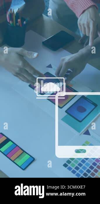 Collaborating designers using animation for color palettes with data ...